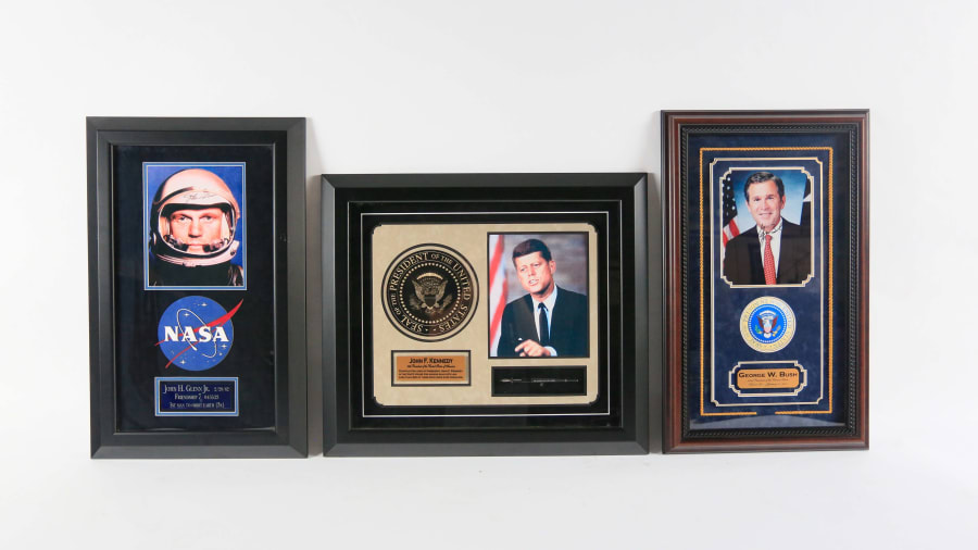 Framed Autographs Lot Of 3 at Las Vegas 2018 as J23 - Mecum Auctions