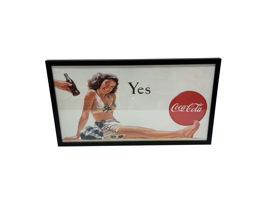 1946 Coca-Cola Framed Lithograph 37x21 at Las Vegas 2019 as J21 - Mecum ...