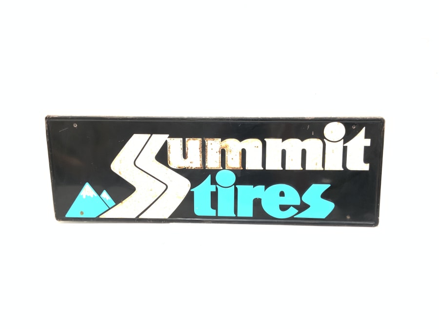 Summit Tires Horizontal Embossed Tin Sign 48x16 at Las Vegas 2019 as ...