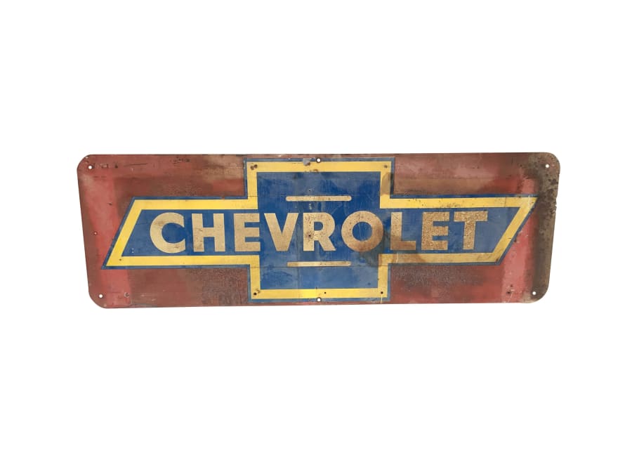 1950s Chevrolet Tin Sign, Single-Sided 72x24 at Las Vegas 2019 as H63 ...