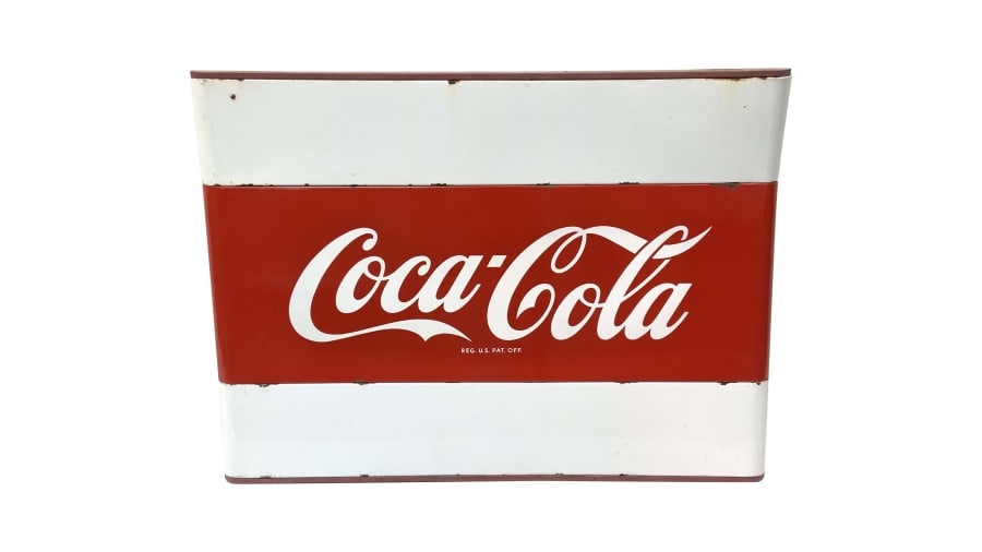 1950s Coca-Cola Sled With Privilege Panels Porcelain, Single-Sided ...