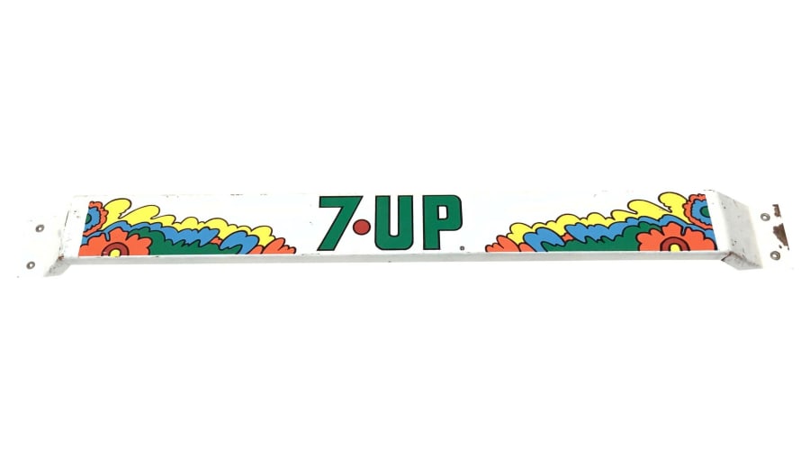 1960s 7up Door Push Tin, Artwork By Peter Max 31.5x3x1.5 at Las Vegas ...