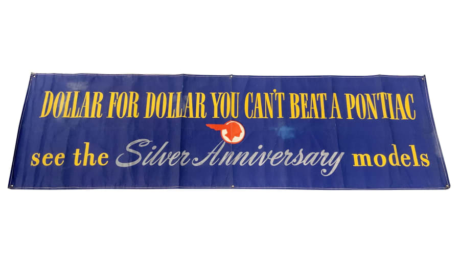Pontiac Silver Anniversary Banner at Las Vegas 2019 as J110 - Mecum ...