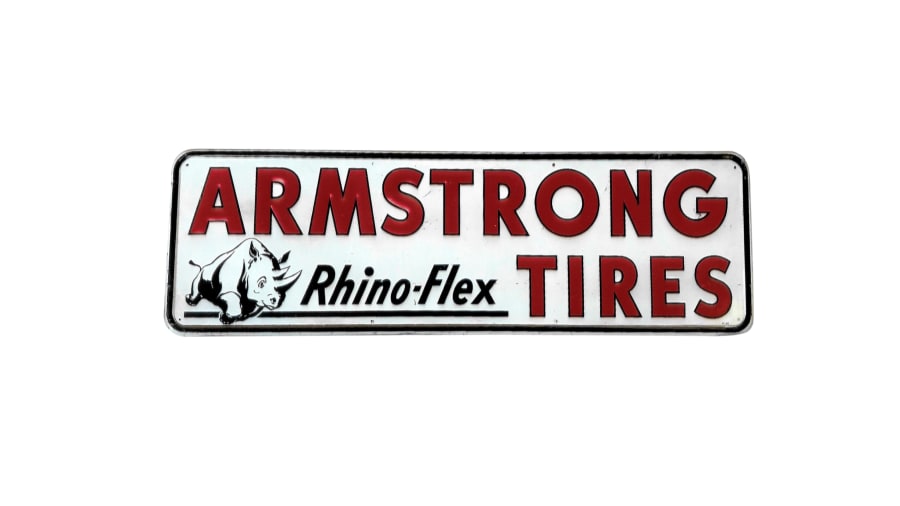 Armstrong Tires Single-Sided Embossed Tin Sign at Las Vegas 2021 as ...