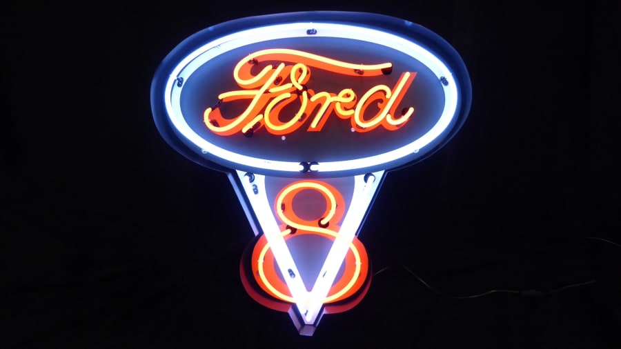 Ford V8 Neon Sign at Las Vegas 2021 as Z316 - Mecum Auctions