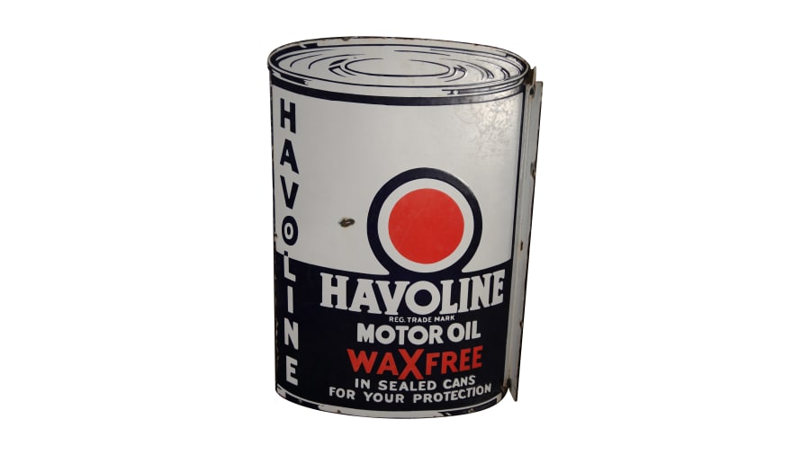 Havoline Flange Sign 13x20 at Louisville 2016 as J95 - Mecum Auctions