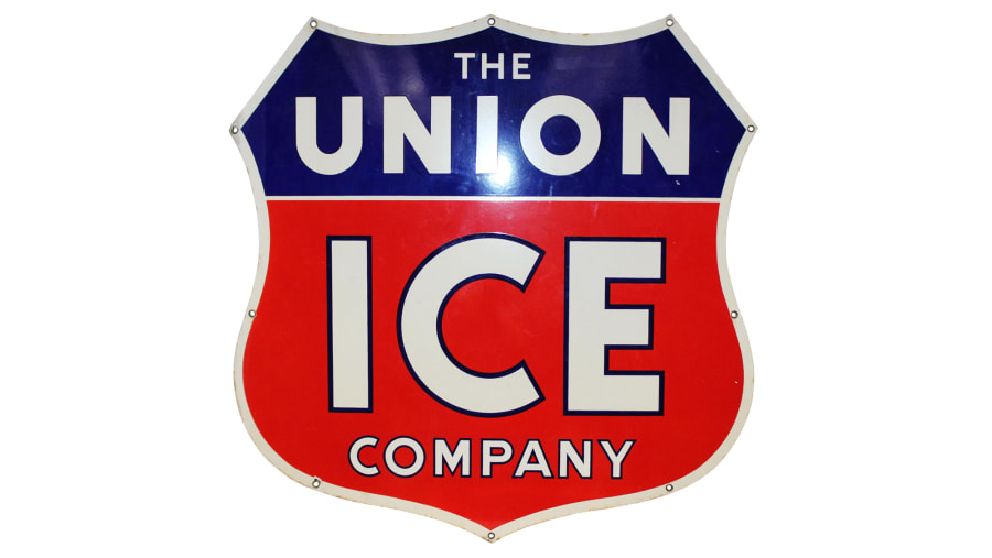 Union Ice Company Porcelain Sign 34 Inches at Louisville 2016 as J101 ...