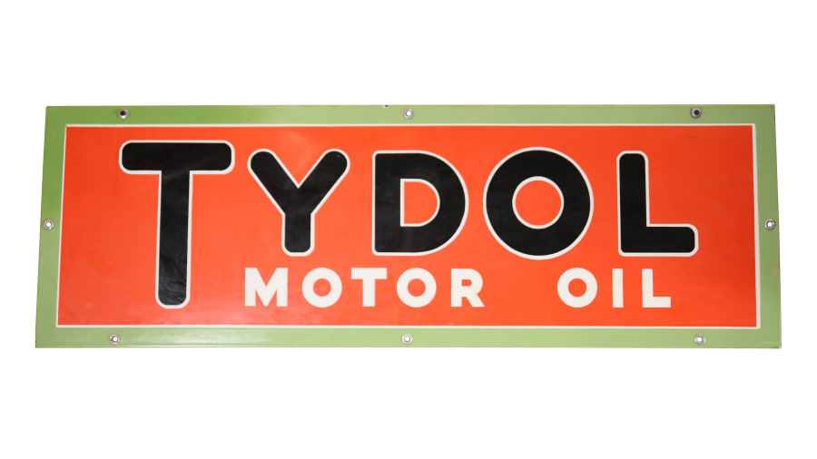 Tydol Motor Oil Porcelain Sign 42x14 for Sale at Auction - Mecum Auctions