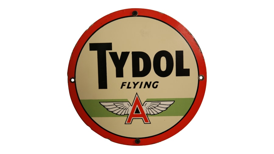 Tydol Flying A Porcelain Sign 10x10 at Louisville 2016 as K73 - Mecum ...