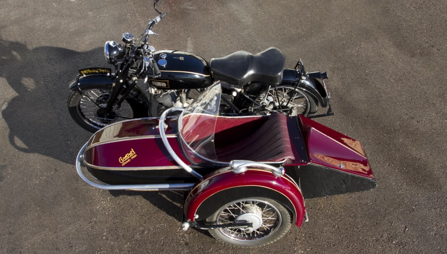 1949 Vincent Rapide Gerrard Sidecar at Las Vegas Motorcycles 2015 as ...