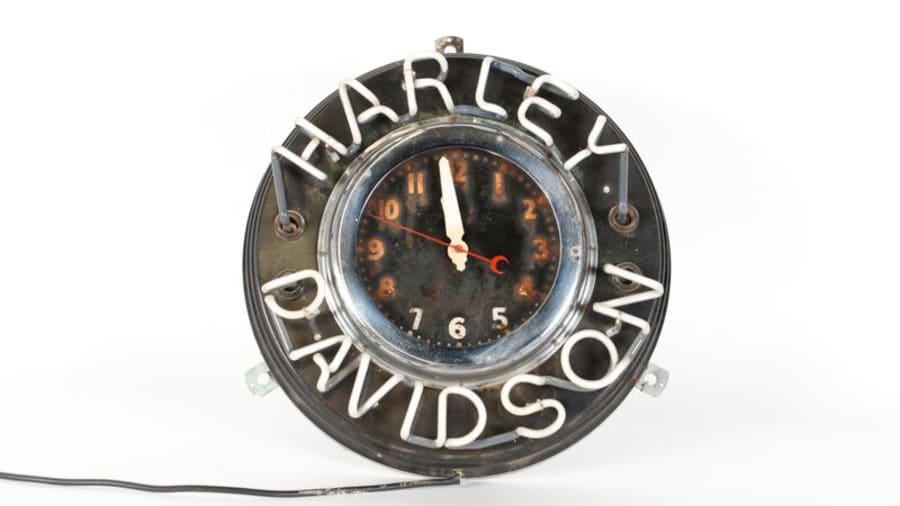 Harley-Davidson Neon Clock 21x21x7 Circa 1950s at Las Vegas Motorcycles ...