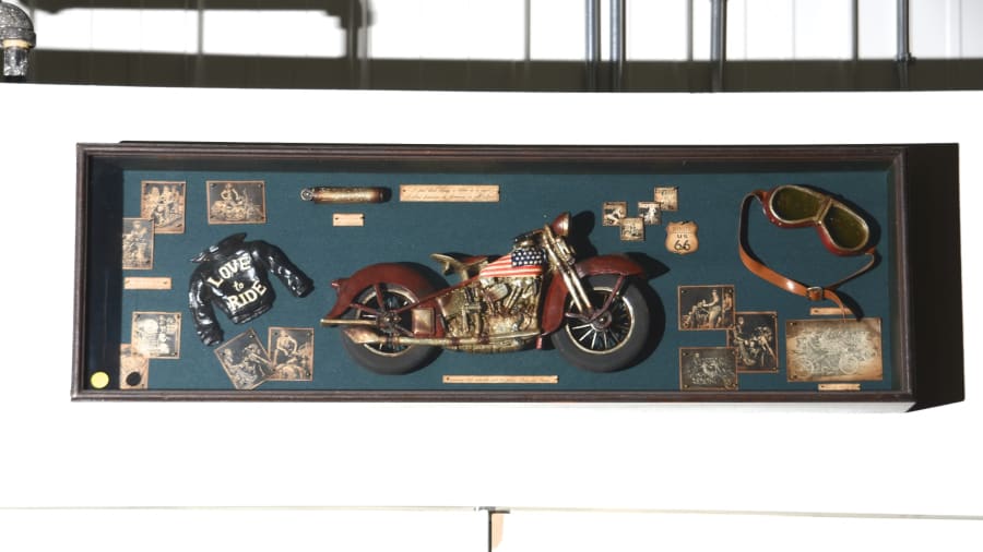 Motorcycle History Shadow Box Display 41.5x13x4 at Las Vegas ...