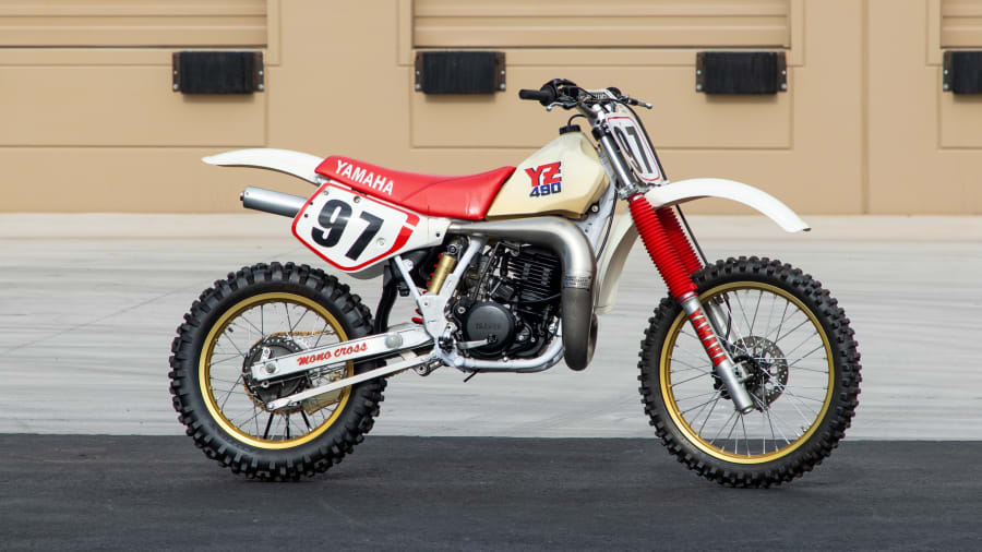 1985 Yamaha Yz490 at Las Vegas Motorcycles 2021 as W225 - Mecum Auctions