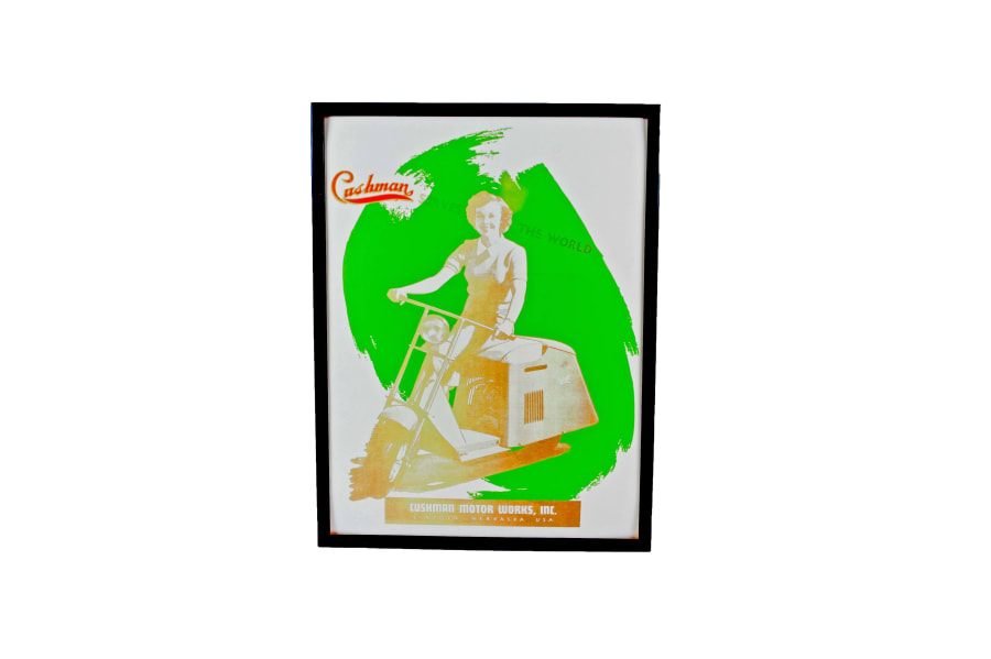 Cushman Motor Works Printed Poster Board at Las Vegas Motorcycles 2021 ...