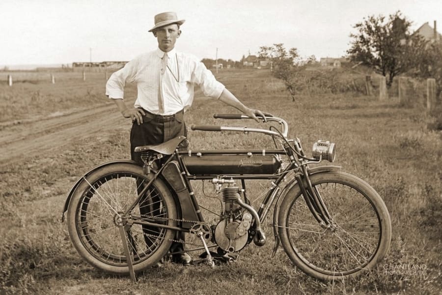 1910 American Motorcycle Photograph at Las Vegas Motorcycles 2021 as ...