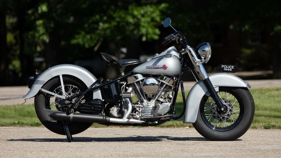 1949 Harley-Davidson FL Police Panhead at Las Vegas Motorcycles 2022 as ...