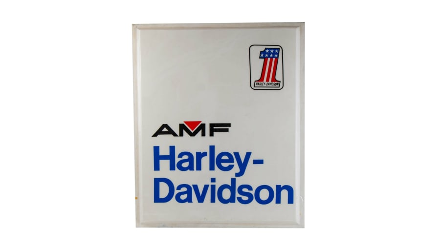 Harley-Davidson Amf Single-Sided Plastic Sign Face at Las Vegas ...