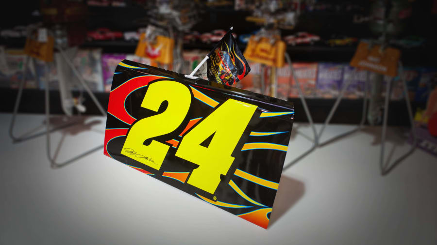 Jeff Gordon Wall Hauler And Flag at The Eddie Vannoy Collection 2020 as ...