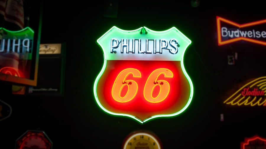 Phillips 66 Porcelain Neon Sign at The Eddie Vannoy Collection 2020 as ...
