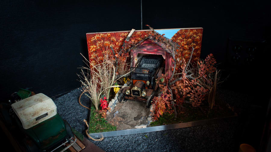 Ford Model T Farm Find Diorama at The Eddie Vannoy Collection 2020 as ...