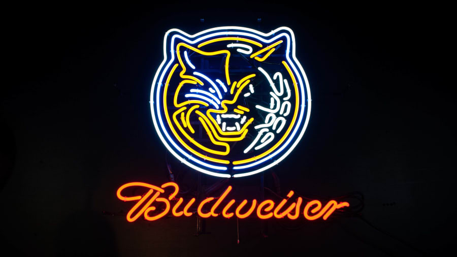 Budweiser Charlotte Bobcats Neon Sign at The Eddie Vannoy Collection ...