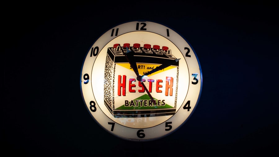 Hester Batteries Light-Up Clock at The Eddie Vannoy Collection 2020 as ...