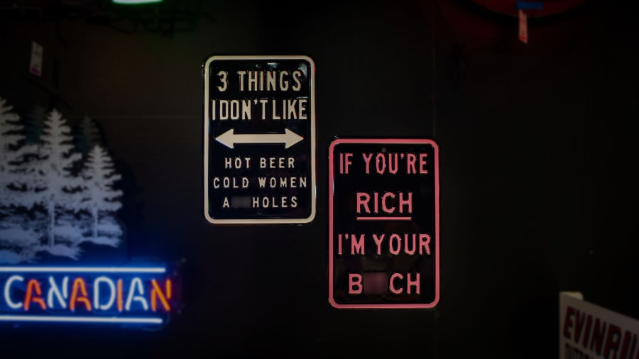 Modern Tin Advertising Signs 12x18, Lot Of 2 at The Eddie Vannoy ...