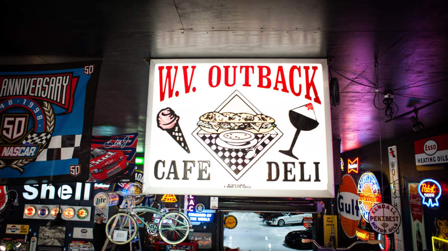 W.V. Outback Cafe And Deli Double-Sided Light-Up Sign at The Eddie ...