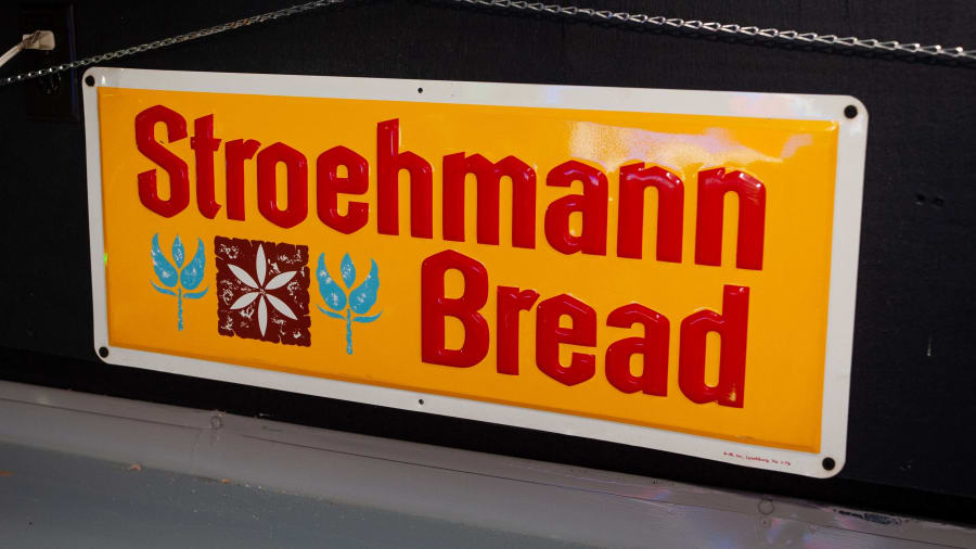Stroehmann Bread Embossed Tin Sign at The Eddie Vannoy Collection 2020 ...