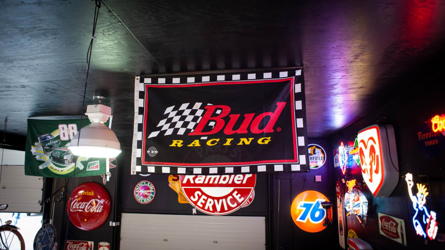 NASCAR Bud Racing Banner at The Eddie Vannoy Collection 2020 as J440 ...