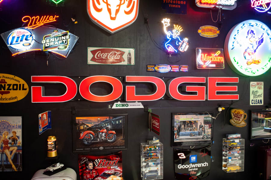 Dodge Light Up Sign 137x16x9 at The Eddie Vannoy Collection 2020 as ...