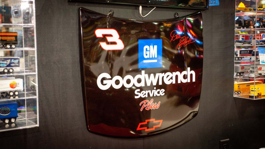 Dale Earnhardt Autographed Tin Replica Hood at The Eddie Vannoy ...