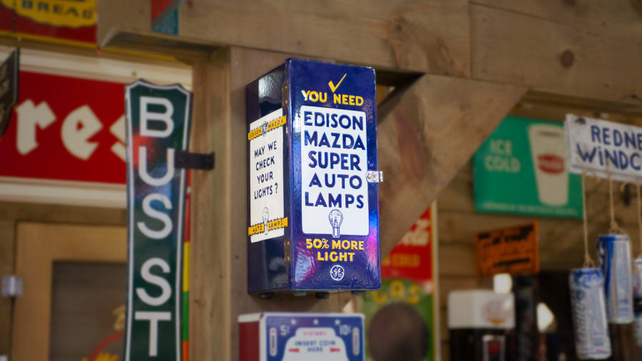 GE Edison Mazda Auto Lamp Display at The Eddie Vannoy Collection 2020 ...
