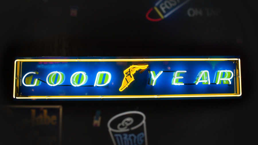 Goodyear Neon Sign at The Eddie Vannoy Collection 2020 as G335 - Mecum ...