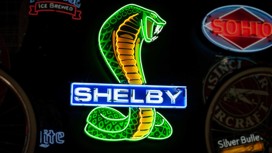 Custom Shelby Cobra Snake Neon Sign 60x72x9 Inches at The Eddie Vannoy ...