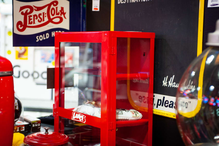 Lance Countertop Cabinet And Glass Jars - Lot Of 3 for Sale at Auction ...