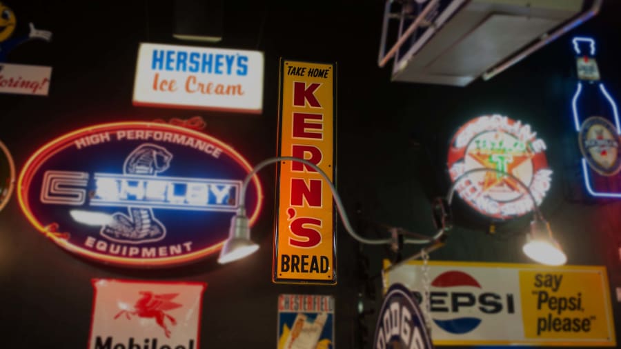 Kerns Bread Vertical Embossed Sign at The Eddie Vannoy Collection 2020 ...