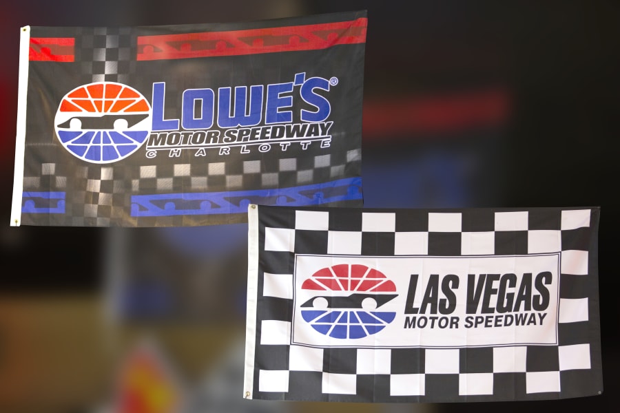 Charlotte And Las Vegas NASCAR Banners at The Eddie Vannoy Collection ...