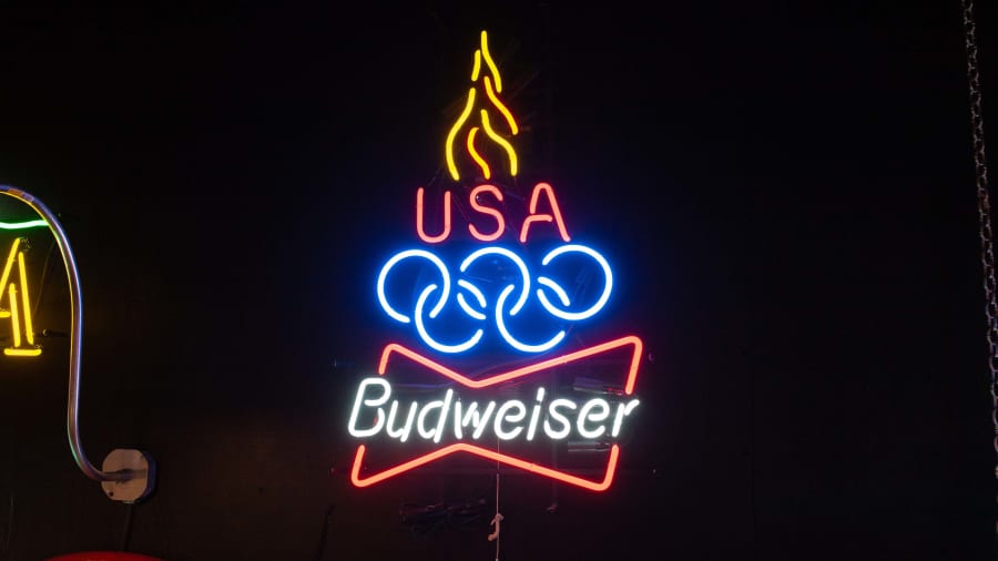 Budweiser Olympic Neon Sign at The Eddie Vannoy Collection 2020 as G280 ...