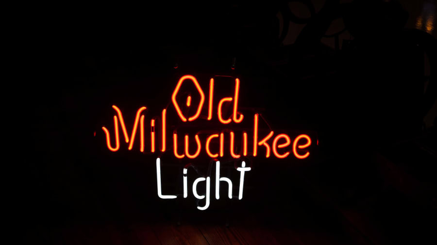 Old Milwaukee Neon Sign at The Eddie Vannoy Collection 2020 as G346.1 ...