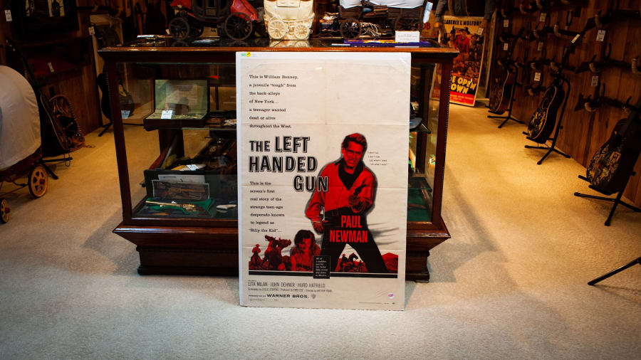 The Left Handed Gun Movie Poster at The Eddie Vannoy Collection 2020 as ...