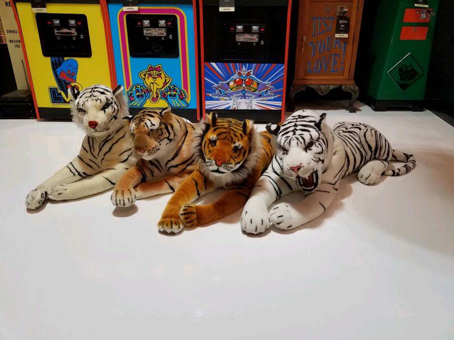 Stuffed Plush Tigers - Lot Of 4 at The Eddie Vannoy Collection 2020 as ...