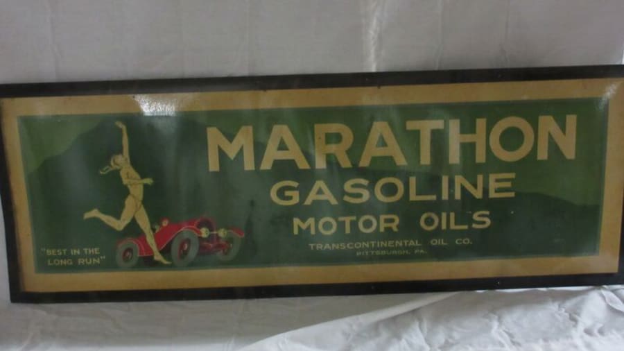 Marathon Gasoline Motor Oils Framed Poster Board 40x14 for Sale at ...