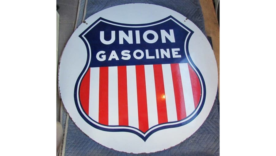 Union Gasoline Sign DSP 42x42 at Harrisburg 2015 as J99 - Mecum Auctions