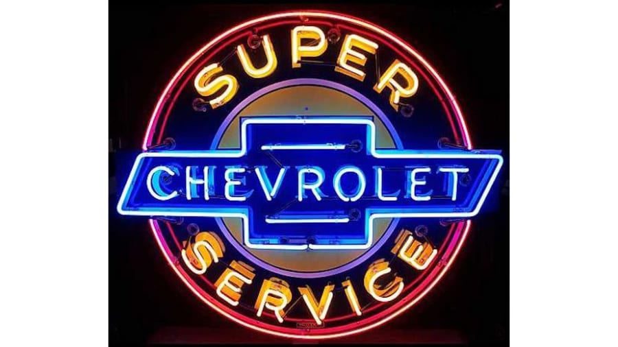 Chevrolet Super Service Neon Sign 48x48 at Harrisburg 2015 as K55 ...