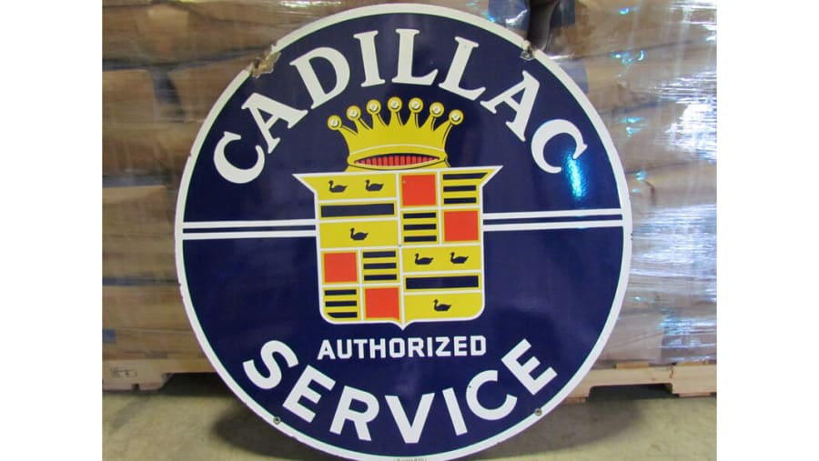 Cadillac Service Sign DSP 42x42 at Harrisburg 2015 as K63 - Mecum Auctions