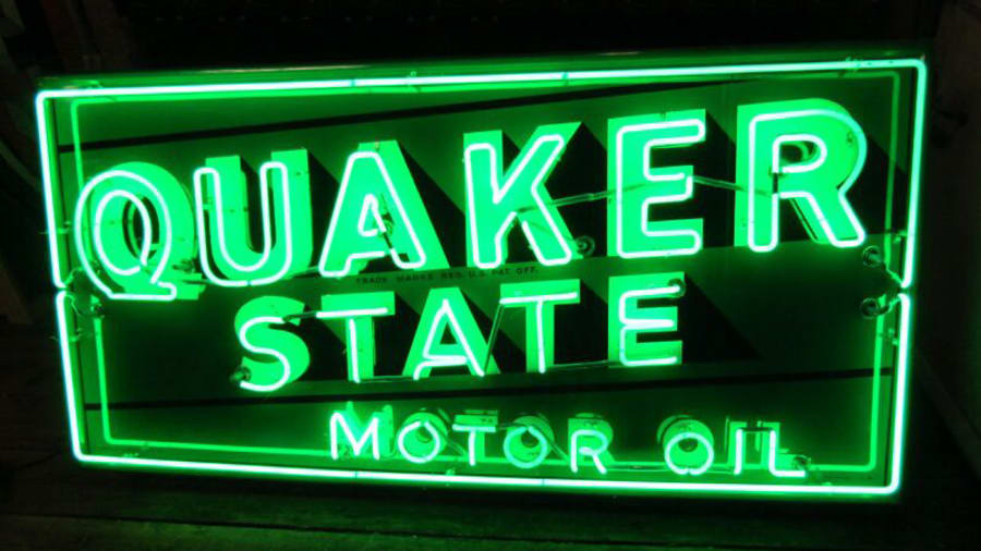 Quaker State Motor Oil Neon Sign SSTN 70x34 at Harrisburg 2015 as K74 ...