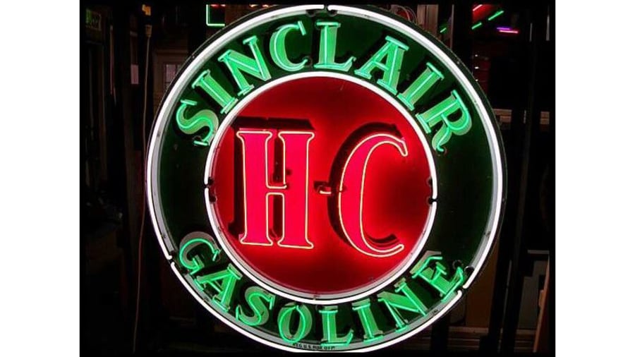 Sinclair HC Gasoline Neon Sign SSPN 72x72 at Harrisburg 2015 as K98 ...