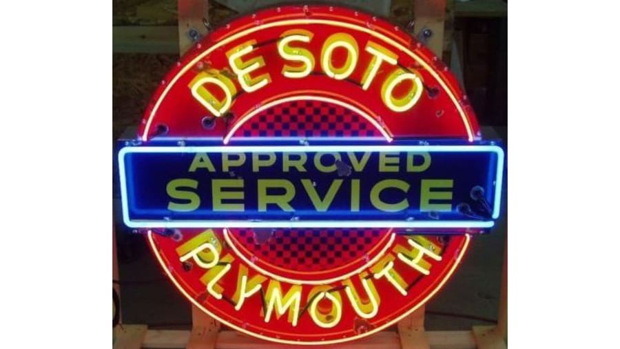 Desoto Plymouth Service Neon Sign SSPN 42x42 at Harrisburg 2015 as K101 ...