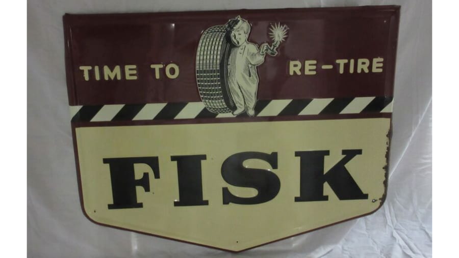 Fisk Time To Retire Sign SSTE 40x32 for Sale at Auction - Mecum Auctions